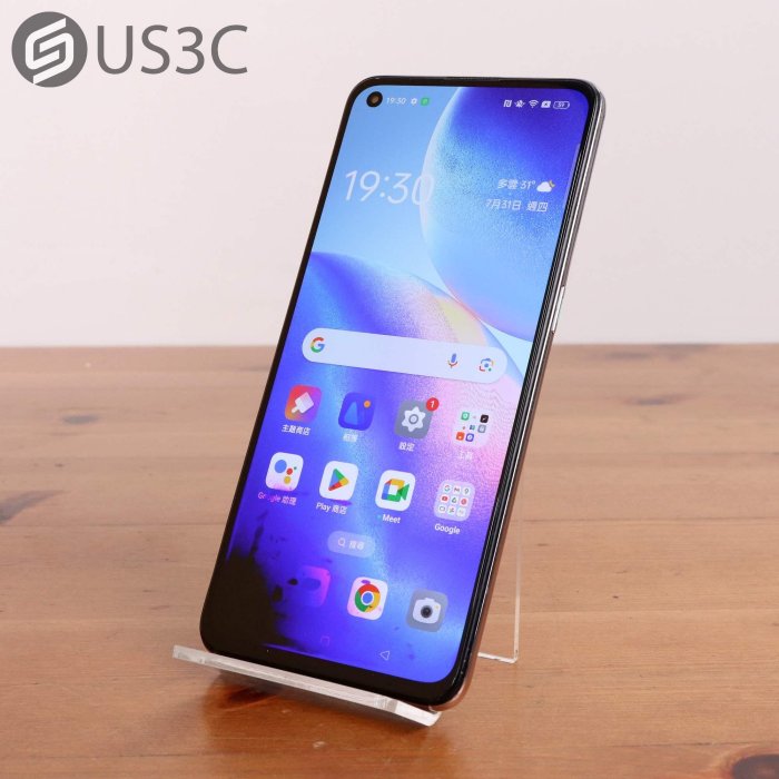 【US3C-板橋店】【一元起標】OPPO Reno5 CPH2145 8G 128G 5G 幻彩銀 6.4吋 90Hz更新率 AI錄影 超級閃 ...