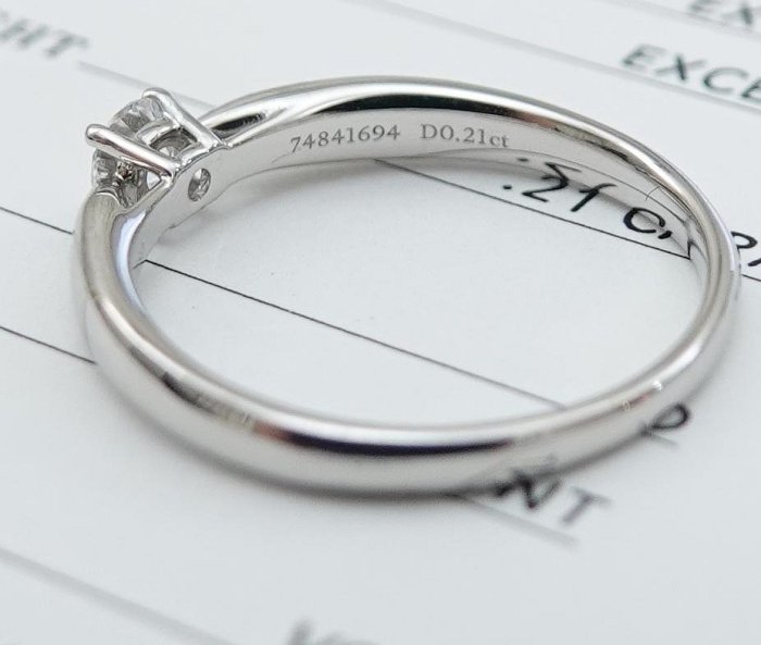 1元起標無底價【6/22 週日結標】【TIFFANY】harmony 單鑽 PT950鉑金 鑽戒 0.21CT 國10.5 | Yahoo拍賣