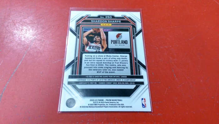 SN】22-23 Prizm【Shaedon Sharpe】RC 新人卡 | Yahoo拍賣