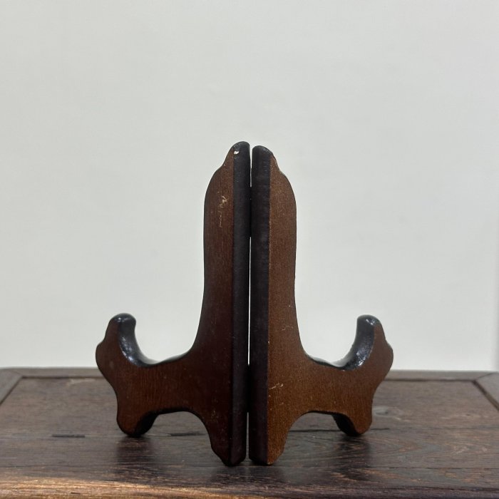 【居寶屋】精選木質 5吋 三角架 藝品底座 陳列展示架 盤子架 托架支架 木架Y字架 裝飾擺件 一件一標 C522 | Yahoo拍賣