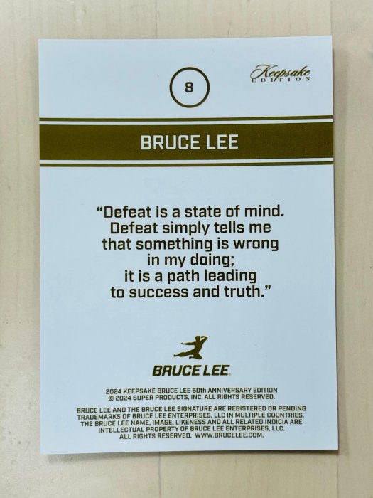 2024 李小龍 KEEPSAKE 經典彩色劇照金屬卡#Bruce Lee#李振藩#截拳道#一代宗師 | Yahoo拍賣