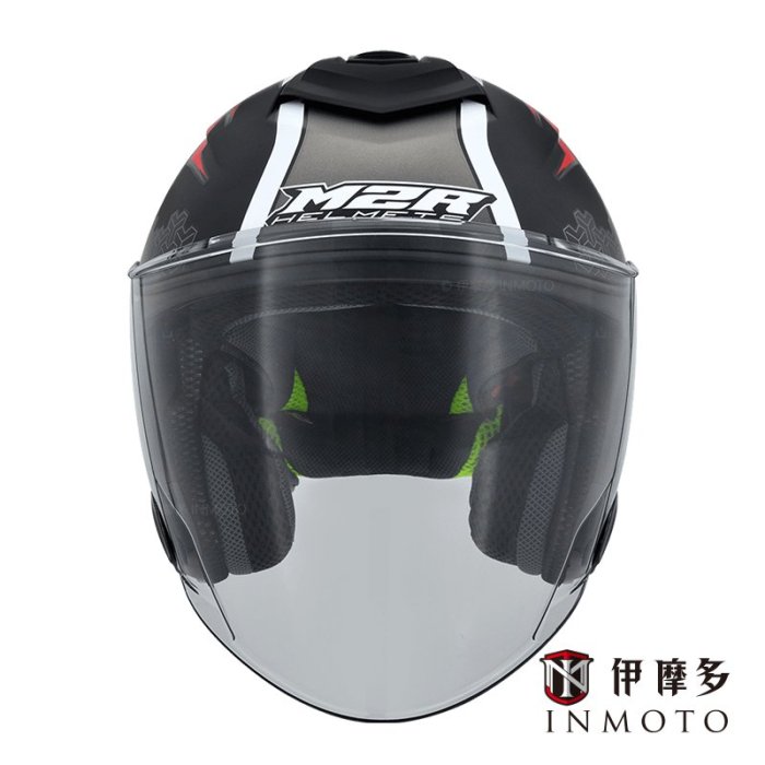 伊摩多※ M2R FR-2 紀念版 #13 極馳 3/4罩 安全帽 內墨片 內襯可拆 抗UV 。亮白 | Yahoo拍賣