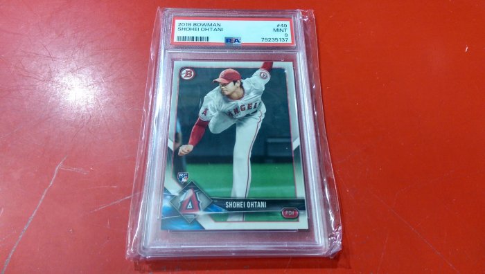 JAM】2018 Bowman【大谷翔平 Shohei Ohtani】PSA 9 RC 新人 鑑定卡 | Yahoo拍賣