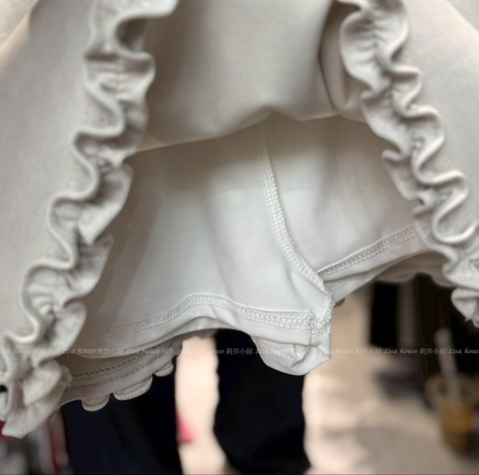 【莉莎小屋】正韓 Korea 春夏新品代購 波浪荷邊套裝(上衣+裙褲)👚👖 E0618 | Yahoo拍賣