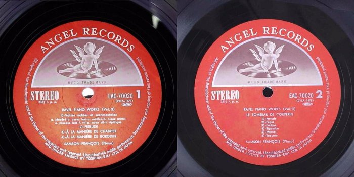 日版古典-Angel/EAC-70020/拉威爾:高貴且感傷的圓舞曲,序曲,夏布里埃風格,波羅丁風格,庫普蘭之墓/富蘭 | Yahoo拍賣