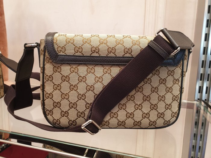 英國代購 GUCCI 帆布 側背包 449172 KY9KN | Yahoo拍賣