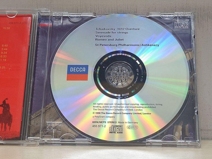 【駱克二手古典CD】TCHAIKOVSKY 1812 ASHKENAZY KORNIEV 德國版BY EDC 專輯頁黃斑&霉點 小刮傷 不影響 ...