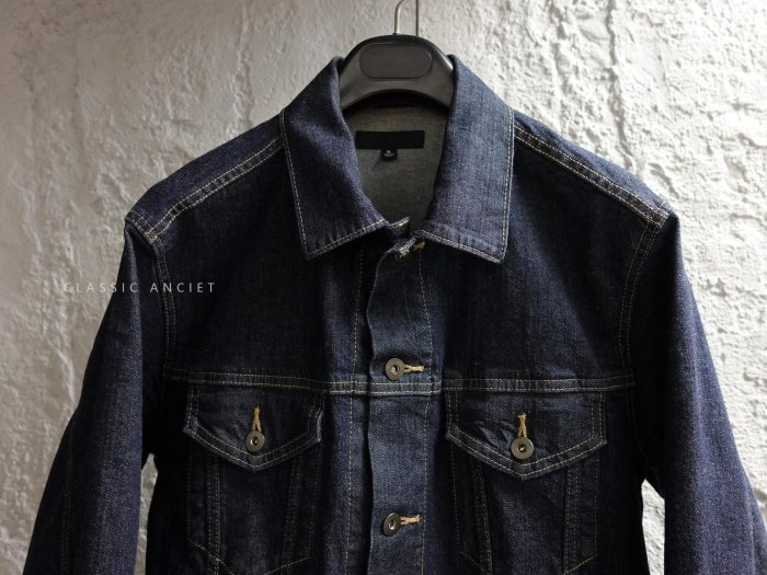 CA 日本品牌 UNIQLO 深藍 彈性牛仔外套 XL號 一元起標無底價E244 | Yahoo拍賣