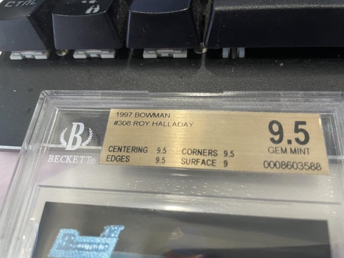 1997 BOWMAN RC Rookie Roy Halladay BGS 9.5 | Yahoo拍賣