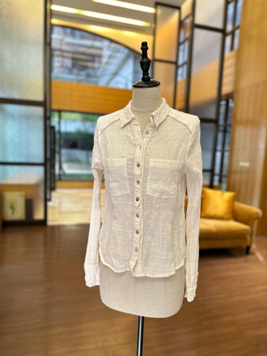 *Beauty*Three people米色蕾絲長袖襯衫PH25 | Yahoo拍賣