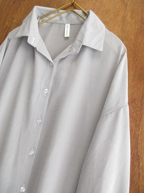 《芬芳衣櫃》☆°精緻推薦MANUFACTURER BY:YZ˙灰色無印風側綁帶上衣(F)~1860 | Yahoo拍賣