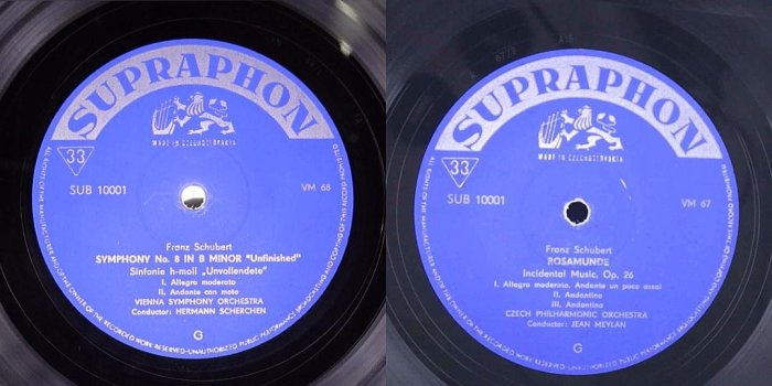 捷版古典-Supraphon/SUB 10001/舒伯特:第8號交響曲-未完成;羅莎蔓/謝爾辛-維也納交響,梅藍-捷克 | Yahoo拍賣