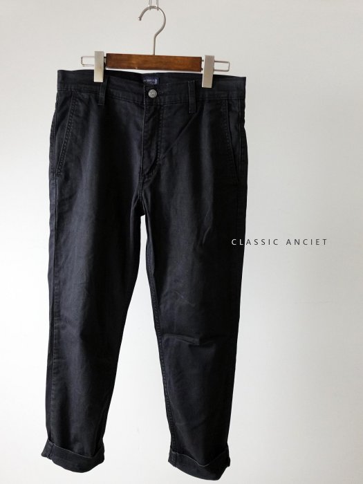 CA 美國品牌 LEVI'S STRAUSS & Co. 深灰仿舊 休閒九分褲 30腰 一元起標無底價C517 | Yahoo拍賣