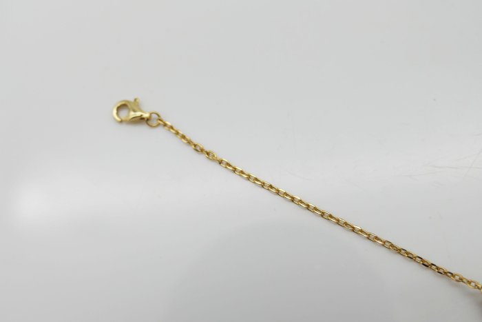 (小蔡二手挖寶網) 天然透輝石+亮鑽點綴 925純銀包金 金色手鍊 含台大保證書 總重1.89g 行家自行鑑定 商品如圖 100元起標 無底價 | Yahoo拍賣