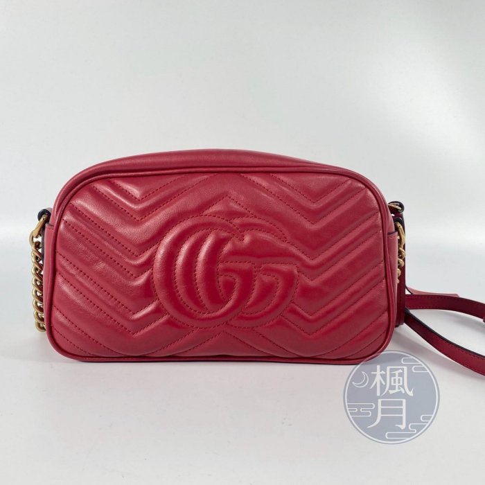 【一元起標 06/12】GUCCI 447632 紅 MARMONT 相機包 | Yahoo拍賣