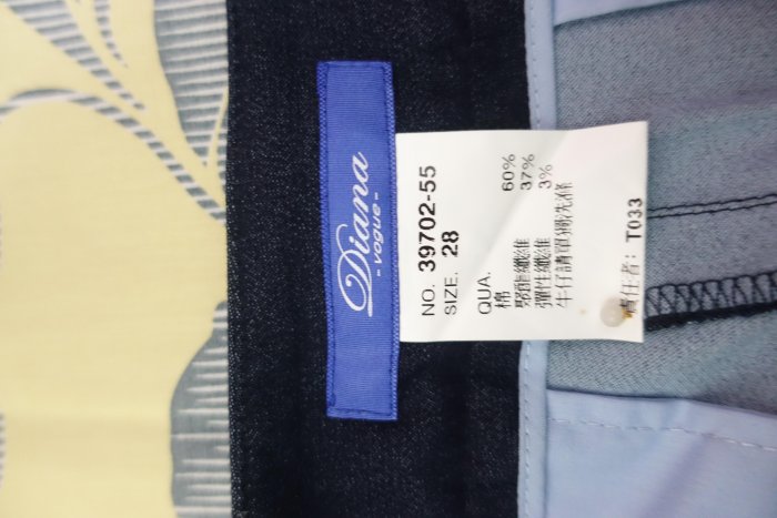 拾壹♥時尚心語♥全新【DIANA】28吋腰暗藍60棉彈性寬管九分褲~玲鳴-0617-Y31 | Yahoo拍賣