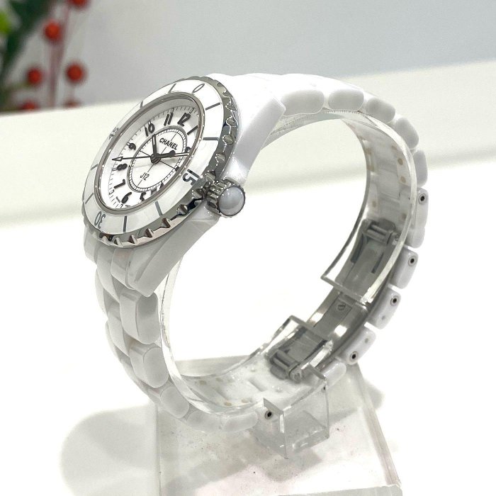 金運名錶當舖 CHANEL 香奈兒 J12 33/190mm 白陶瓷 石英機芯 單錶現貨Y93 | Yahoo拍賣
