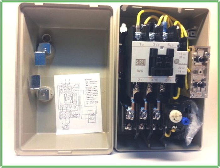 達人水電廣場】士林電機 箱型 電磁開關 MS-P21PB 220V 7.5HP 21A ON/OFF | Yahoo拍賣