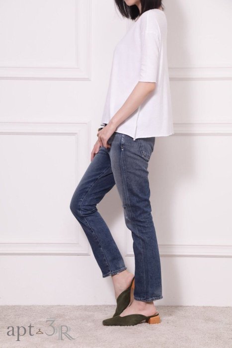 Apt.3r Frank&Eileen 白色五分袖寬版上衣m 美國製 | Yahoo拍賣