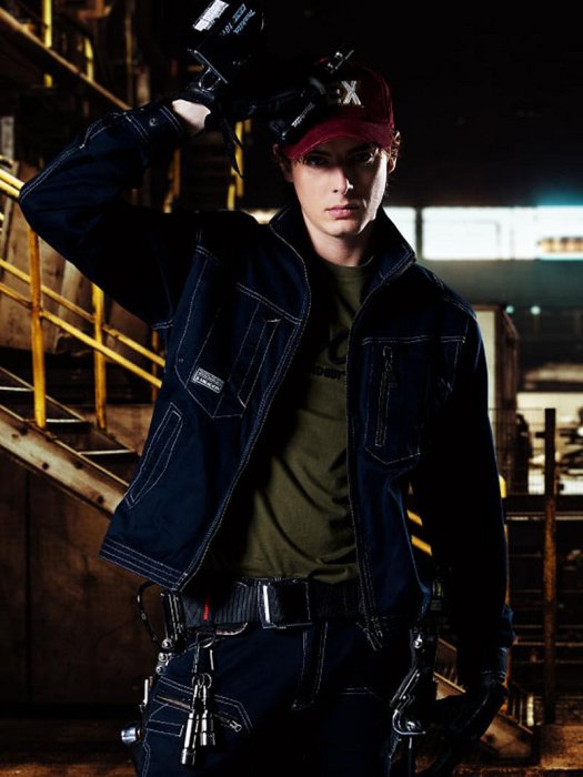 25mart【一元起標】日本 Z-DRAGON 男 工裝 立領 夾克 外套 深藍色 EL | Yahoo拍賣