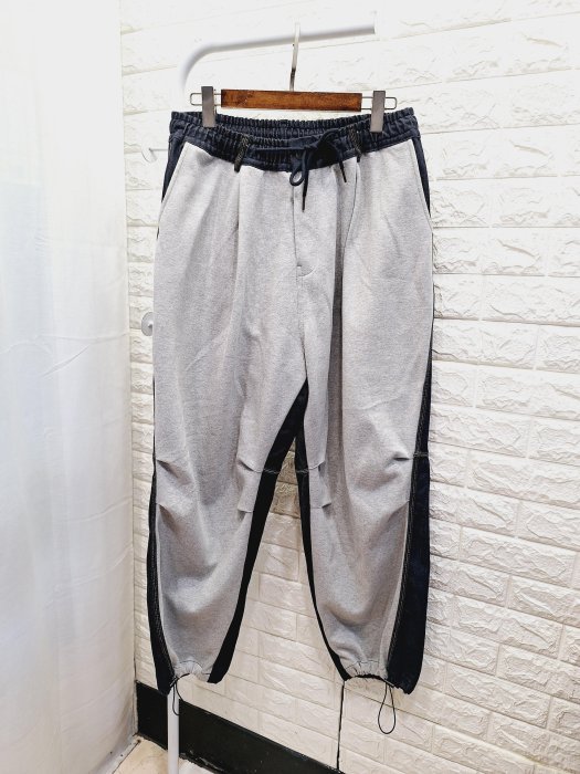 全新 韓國 OTHERFIT 寬版撞色牛仔褲 DG | Yahoo拍賣