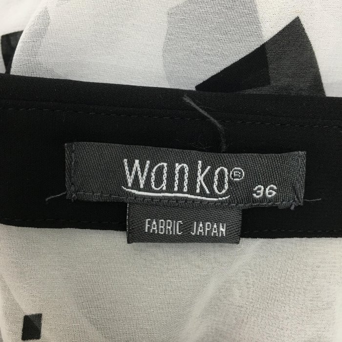 【愛莎＆嵐】 Wanko 女 白色短袖襯衫式方形印花洋裝(需內搭)/36 11407 02 | Yahoo拍賣