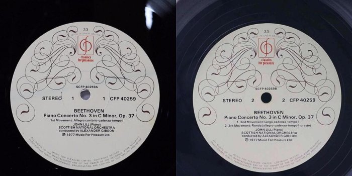 英版古典-EMI/CFP 40259/貝多芬:第3號鋼琴協奏曲/約翰李爾,鋼琴/吉布森-蘇格蘭國家 | Yahoo拍賣