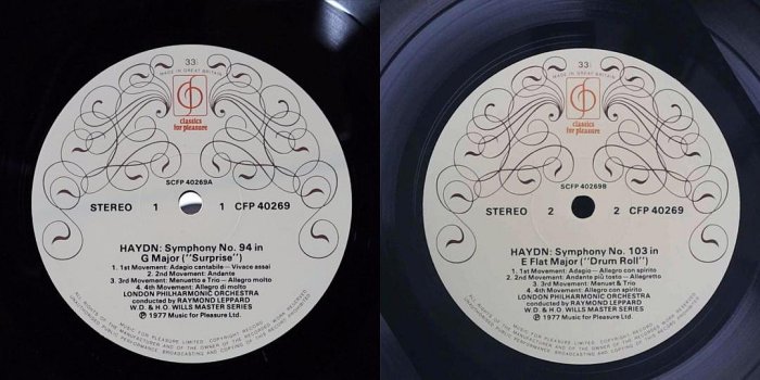 英版古典-EMI/CFP 40269/海頓:94號交響曲「驚愕」,103號交響曲「滾鼓」/雷帕德-倫敦愛樂 | Yahoo拍賣