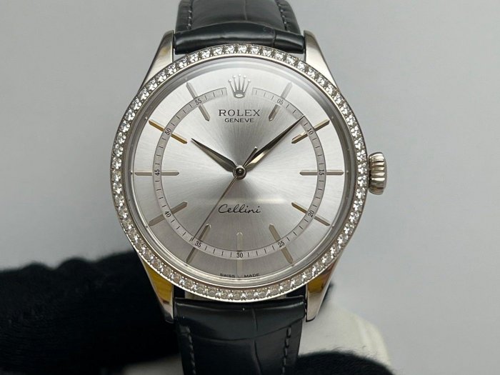 【黃忠政名錶】勞力士 Rolex 50709 Cellini 白k金39mm 亂碼序號 c.3132 自動上鍊 9成新 附原裝錶盒 定價 ...