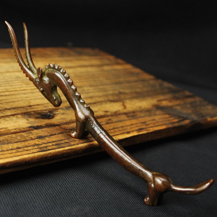 【桑園の】高級茶道具 銅製 羚羊 壺叉 蓋夾 鐵壺叉 Q 5332 | Yahoo拍賣