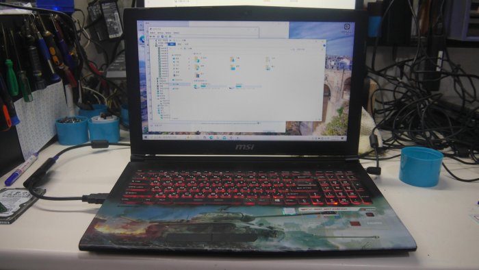 T391 MSI 戰車世界 MS-16JF i7八代 十二核心筆電 百元起標 | Yahoo拍賣