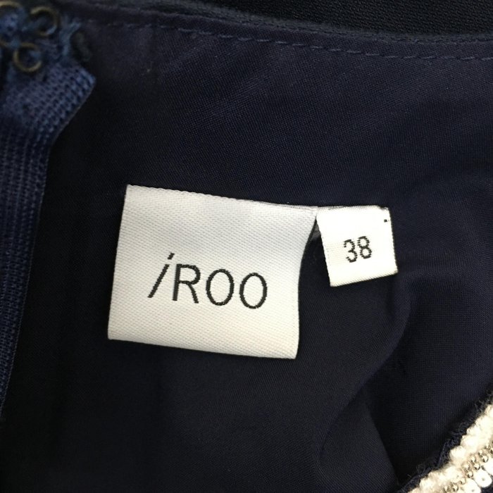 【愛莎＆嵐】 iROO 女 藍色圓領無袖花卉蕾絲洋裝/38 11406 09 | Yahoo拍賣