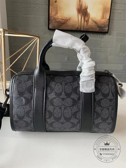 空姐精品代購 限時免運 COACH CA186 COTHAM 蔻馳熱賣新款 枕頭包 24號行李包 波士頓 單肩斜挎 側背手提包 男女通用 時尚 ...