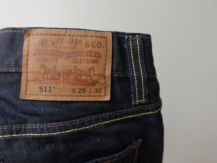 CA 美國品牌 LEVI'S 511 藍系仿舊刷紋 小直筒 牛仔褲 29腰 一元起標無底價C754 | Yahoo拍賣