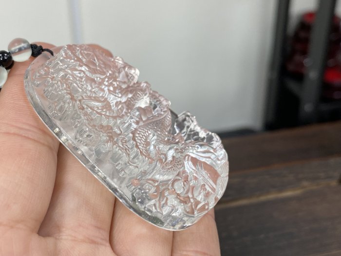 【居寶屋】精選琉璃 龍牌 白琉璃 項鍊 神龍降臨 人中之龍 避邪 擋煞 保平安 一元起標 無底價 D727 | Yahoo拍賣