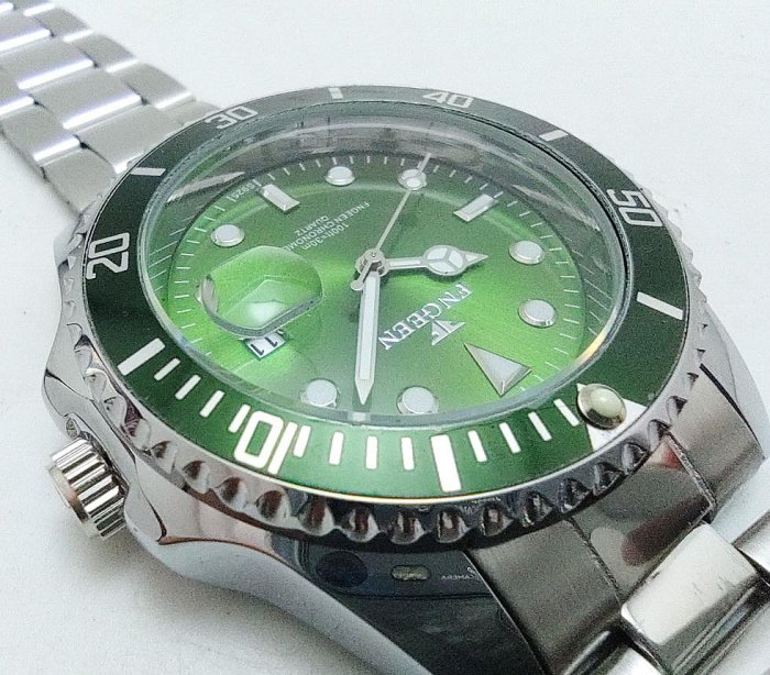 【timekeeper】 全新Fngeen大錶徑水鬼風格石英錶(日期顯示) | Yahoo拍賣