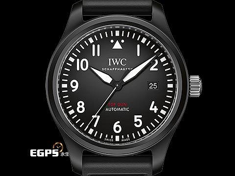 IWC 萬國錶 Pilot's Top Gun 飛行員 海軍空戰部隊 捍衛戰士 IW326906 五日鍊 黑陶瓷+鈦金屬 DXO3685 ...