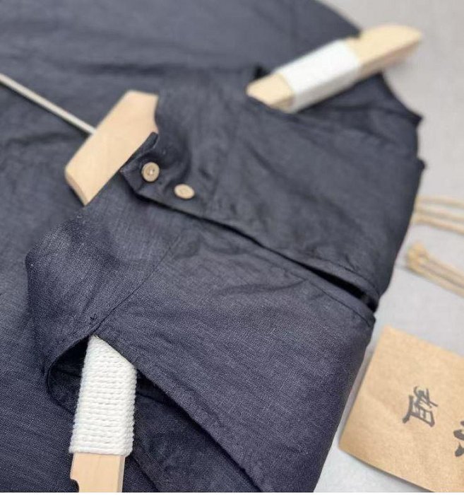 【木棉衣舖】韓版寬鬆V領無袖漢麻襯衫 -0625 | Yahoo拍賣