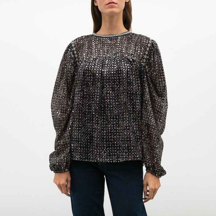 MAJE 法式亮片印花上衣 | Yahoo拍賣