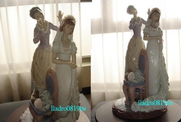 (Sara)(收藏區~新娘系列)LLADRO 西班牙雅緻瓷偶絕版品 我的結婚日(1986年,高39cm) | Yahoo拍賣