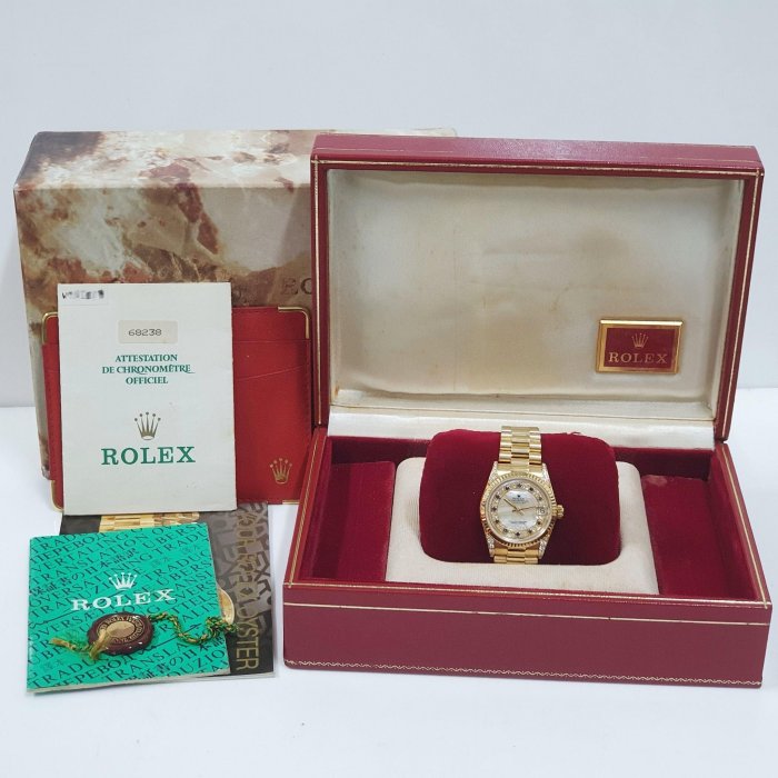 【大眾名錶】ROLEX 勞力士 68238 Datejust 中型 市場極罕見錶款 配上極罕見貝殼藍寶石多層鑽面盤 大眾當舖B461 ...
