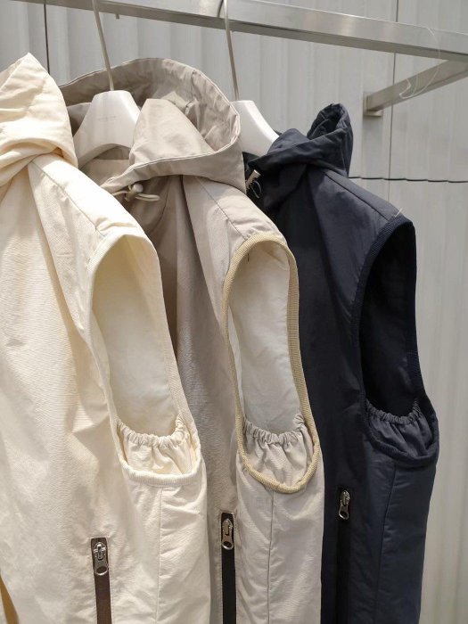 蘋果樹2館 韓國進口。【現貨 藏青色 米色】ncode防風連帽背心 薄鋪棉 | Yahoo拍賣