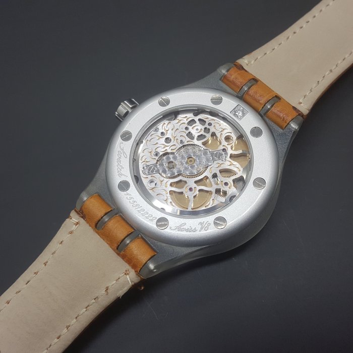 [雅痞公社]瑞士原裝 SWATCH Diaphane One系列手動上鍊機械錶,全球限量款 近新收藏品-W0110 | Yahoo拍賣