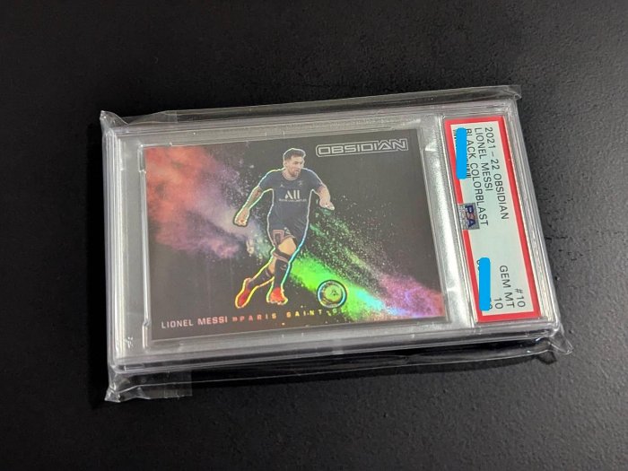 梅西 Lionel Messi 2021 Panini Obsidian colorblast 氣浪 PSA 10 | Yahoo拍賣