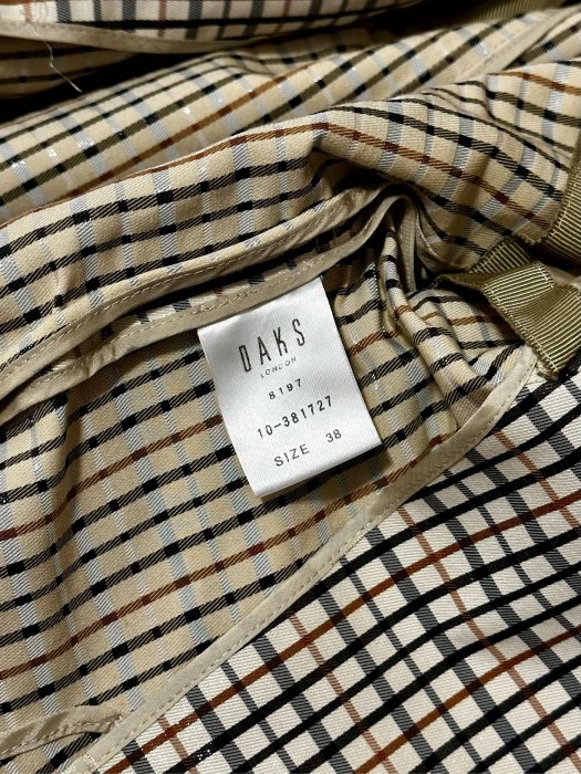 DAKS經典格紋風衣外套 | Yahoo拍賣