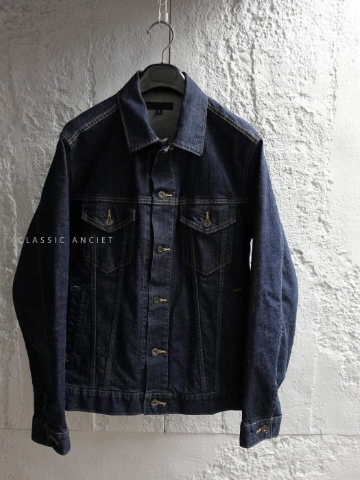 CA 日本品牌 UNIQLO 深藍 彈性牛仔外套 XL號 一元起標無底價E244 | Yahoo拍賣