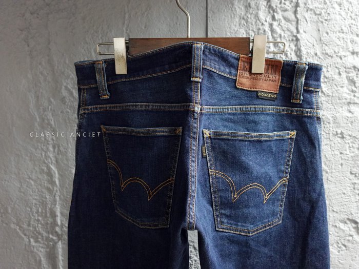 CA 愛德恩 EDWIN 藍色仿舊 合身版 彈性牛仔褲 33腰 一元起標無底價E512 | Yahoo拍賣