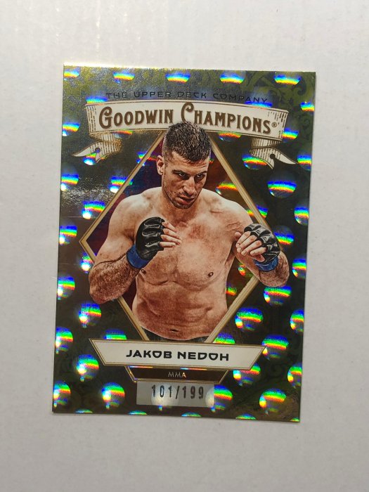 【T10】Jakob Nedoh MMA 2025 UD Goodwin Champion Yellow Checkers 限量199張平行卡 ...