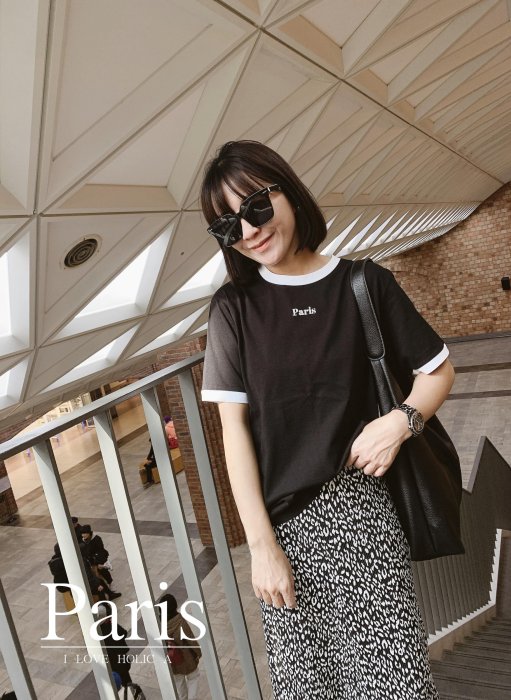 I LOVE HOLIC A !! S.S / 小刺繡Paris .配色t | Yahoo拍賣