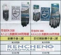 「仁誠五金」附發票 Medicom 麥迪康 A級 多用途安全手套 1152D 透氣 防護手套 L 尼龍手套 丁腈 非3M | Yahoo拍賣